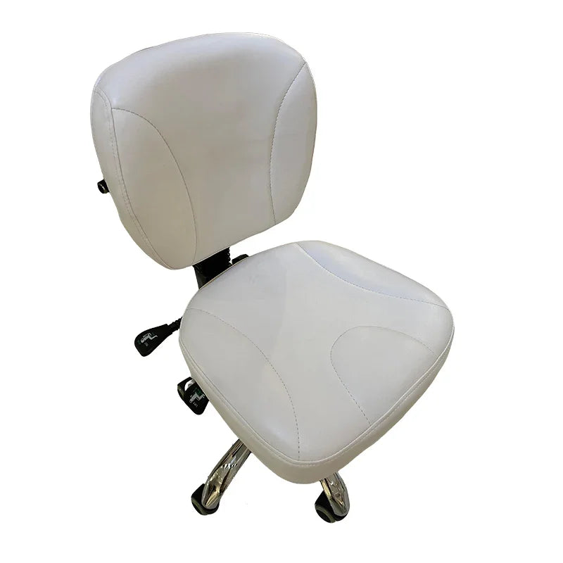 Comfort Backrest Stool with Wheels – Dover Series | Urban Chill Shop